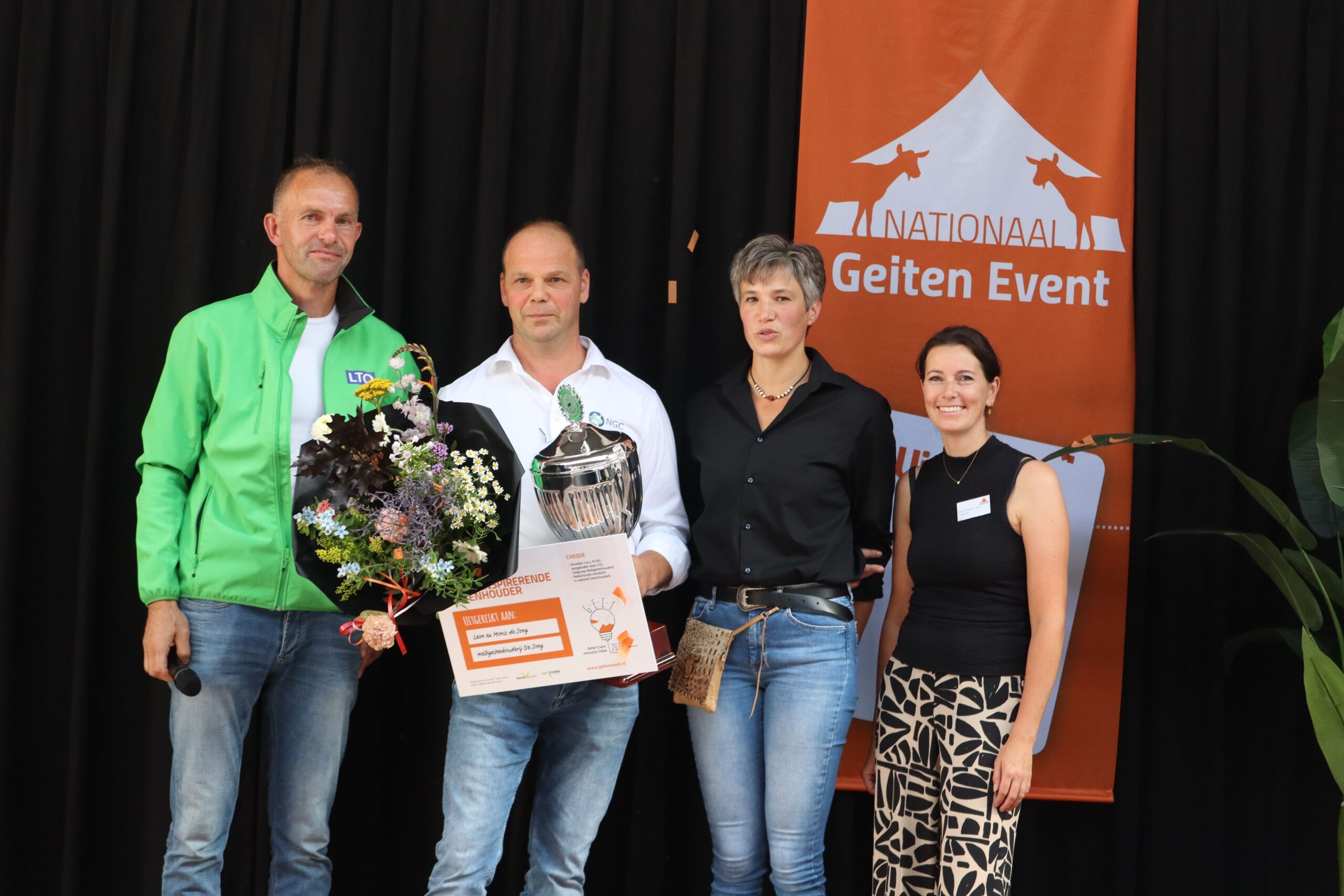 Inspiratie Trofee voor Leon de Jong - Nationaal Geiten Event